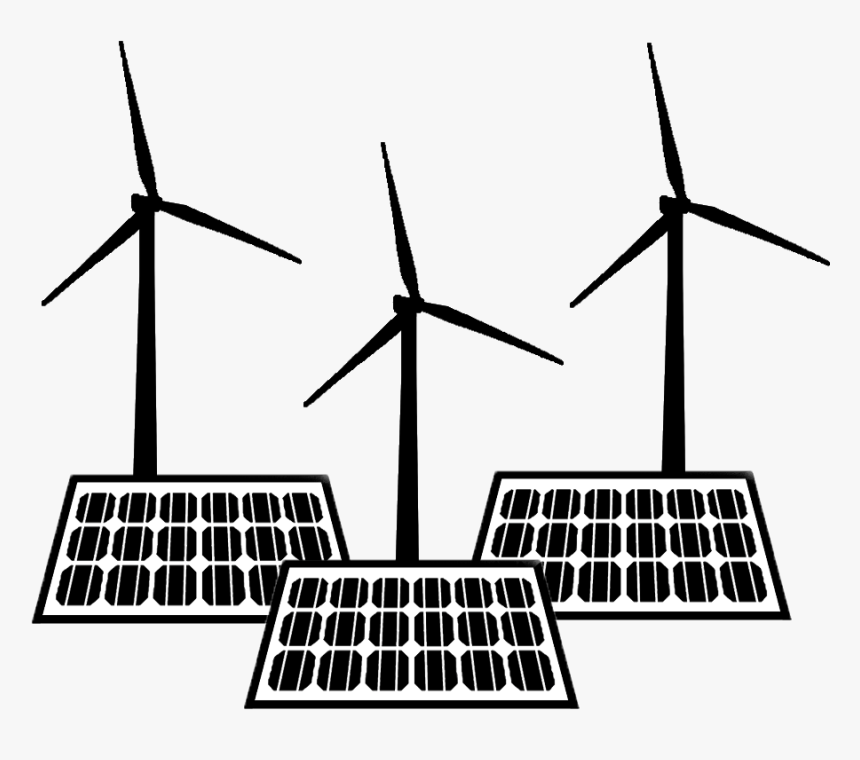 File - Renewable Generators - Wind Turbine - Solar, HD Png Download ...