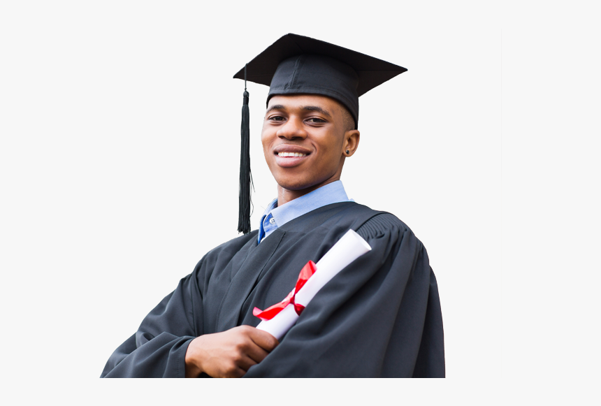 A Picture Of An African American Male Graduate, HD Png Download ...