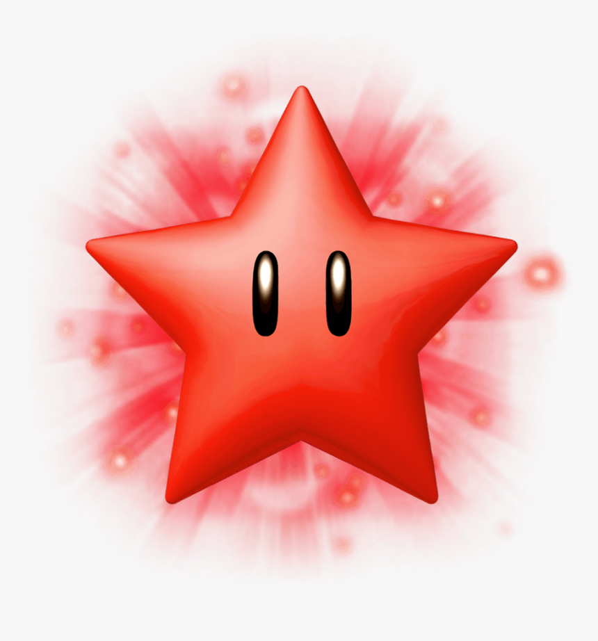 Mario Star Clipart Red, HD Png Download , Transparent Png Image - PNGitem
