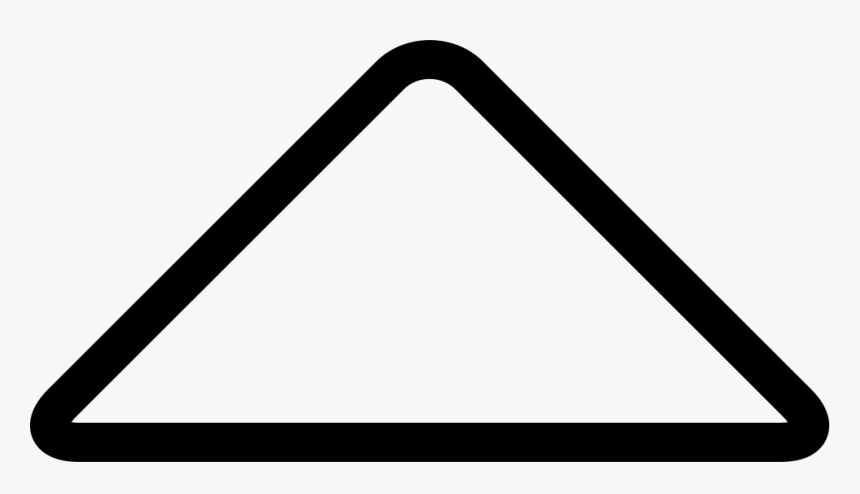 Up Arrow Triangle Outline, HD Png Download , Transparent Png Image ...