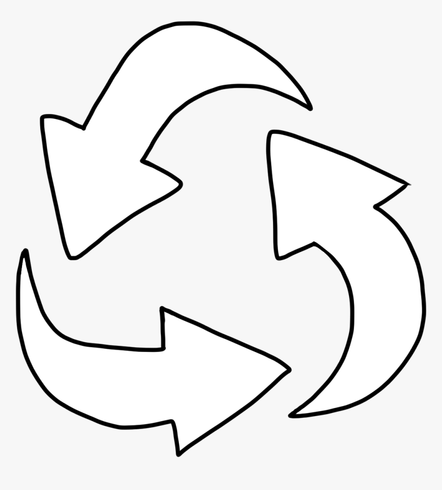 White Recycle Logo Png