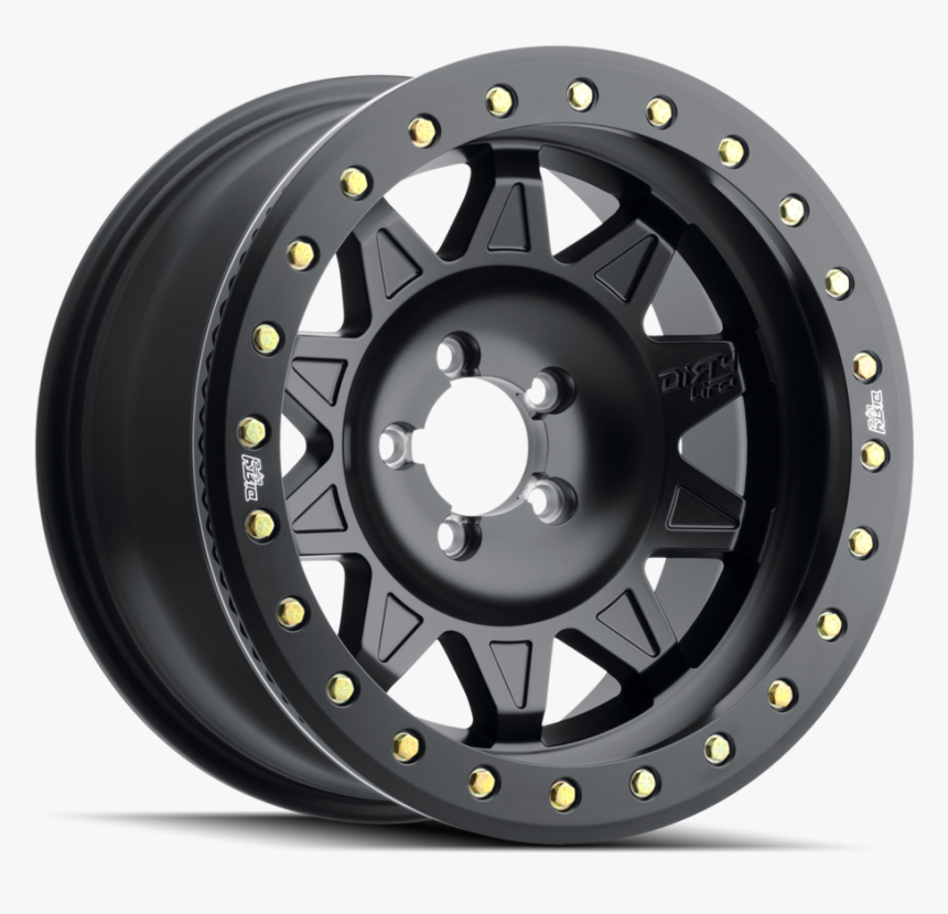 Satin Black W/ Matte Black Beadlock, HD Png Download , Transparent Png ...