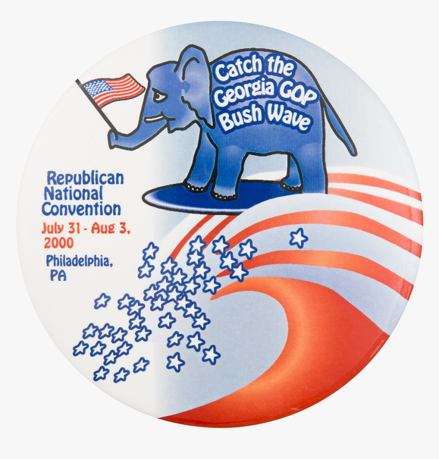 Catch The Georgia Gop Bush Wave Event Button Museum, HD Png Download ...