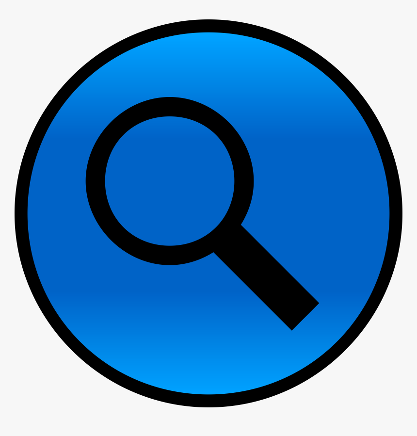 Zoom Button With Magnifying Glass Vector Clipart Image, HD Png Download ...