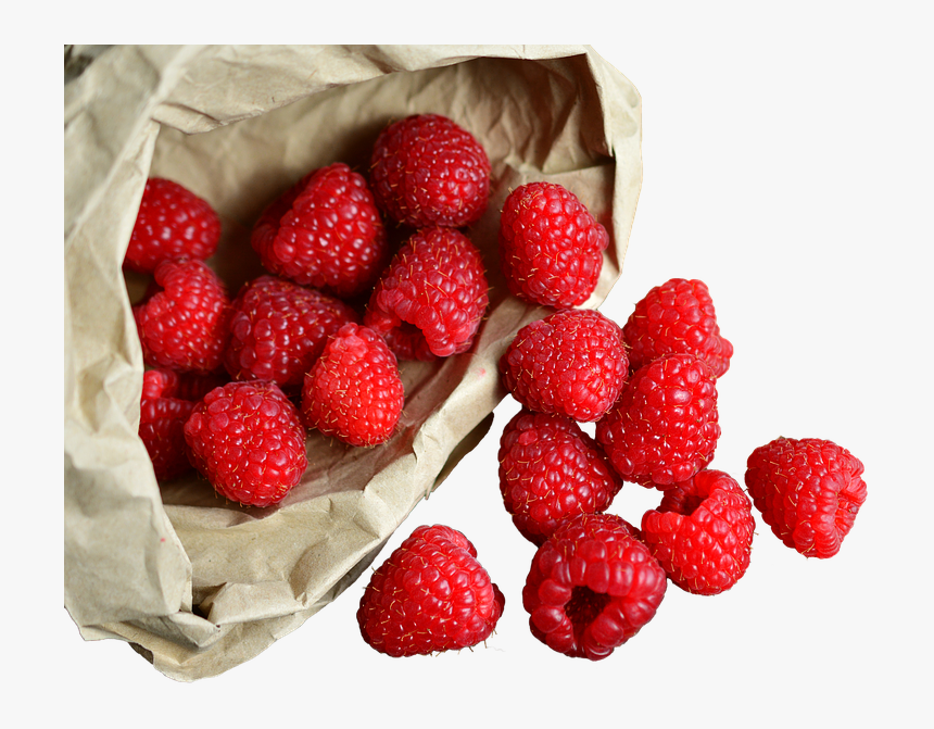 Raspberries In The Bag, Isolated, Fruit, Healthy, HD Png Download ...
