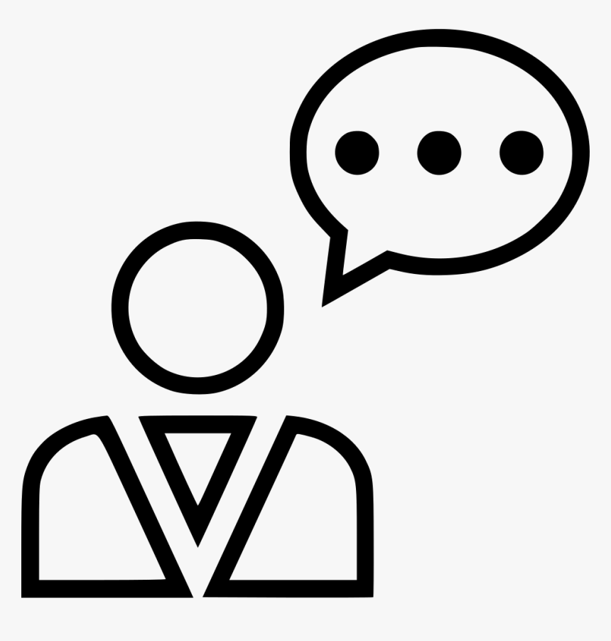 Chat Bubble Conversation Talk User Profile Man, HD Png Download ...