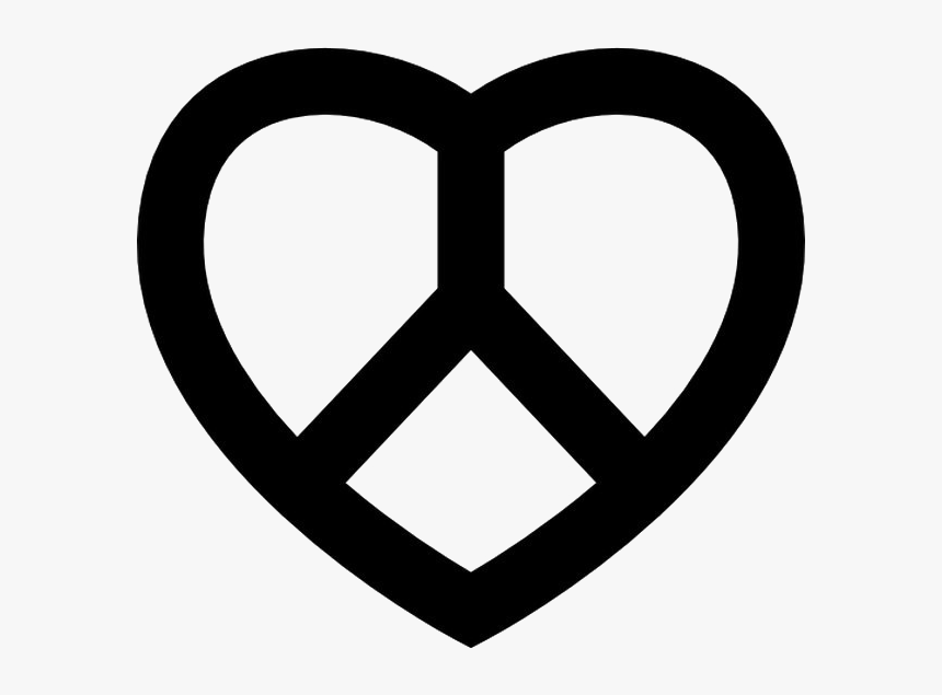 Heart Peace Symbol, HD Png Download , Transparent Png Image - PNGitem