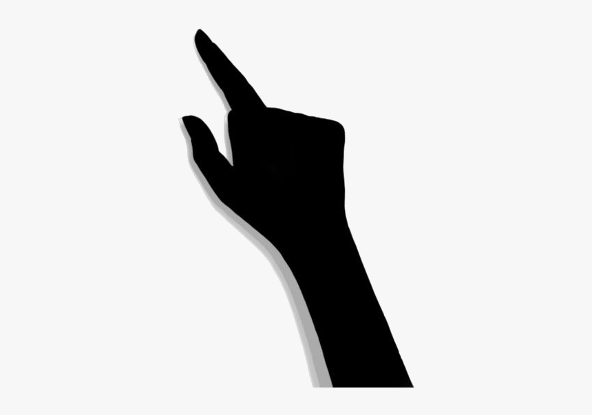 Black Right Hand Finger Pointing Clipart Png - Sign Language ...