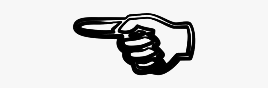 Transparent Hand Pointing Art Logo - Arrows Pointing Left And Right, HD ...