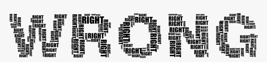 Wrong, Right, Correct, Incorrect, Abstract, Typography - Wrong Word ...