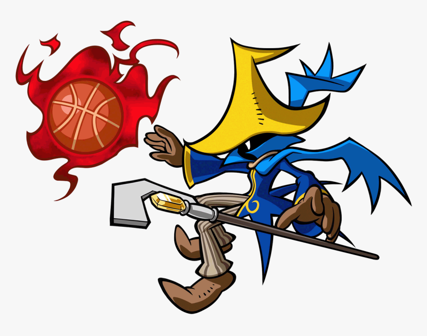 Final Fantasy Clipart Black Mage - Mario Slam Basketball Final Fantasy ...