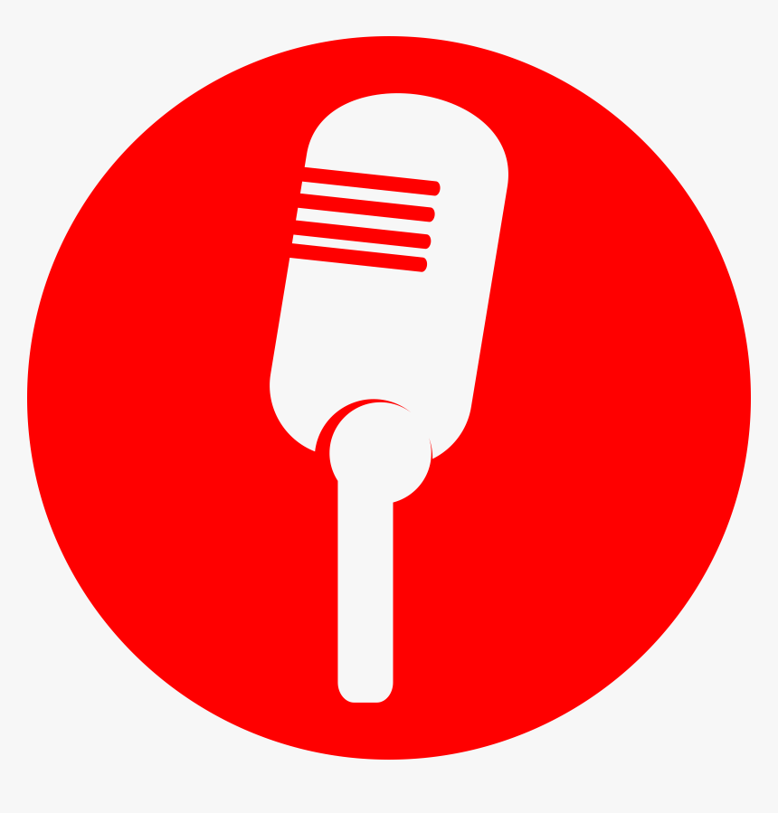 Icon Microphone Clip Arts - Microphone Round Icon, HD Png Download ...