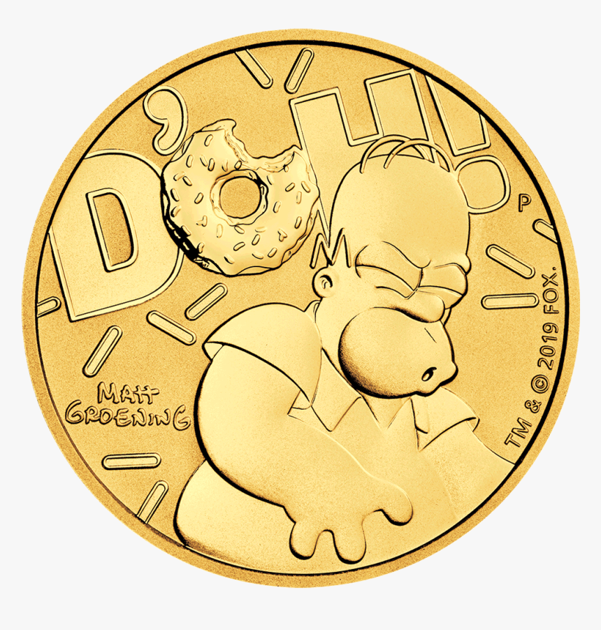 Ibtuv220111 2 - Homer Simpson Gold Coin, HD Png Download , Transparent ...