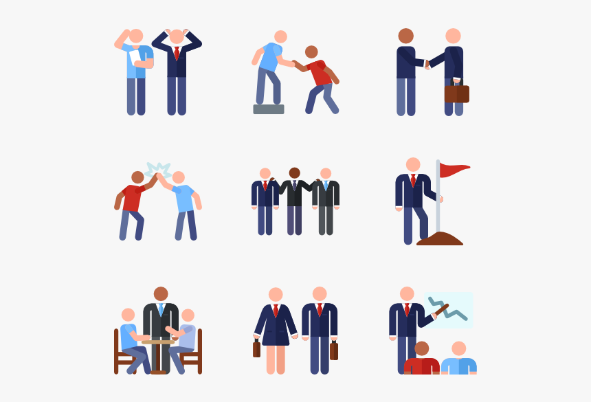 Essential Set - Pictogram Icons Work Colour, HD Png Download ...