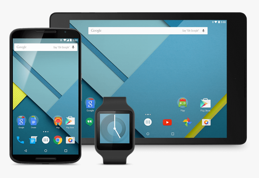 Collection Of Gadgets - Android Phone And Tablet, HD Png Download ...