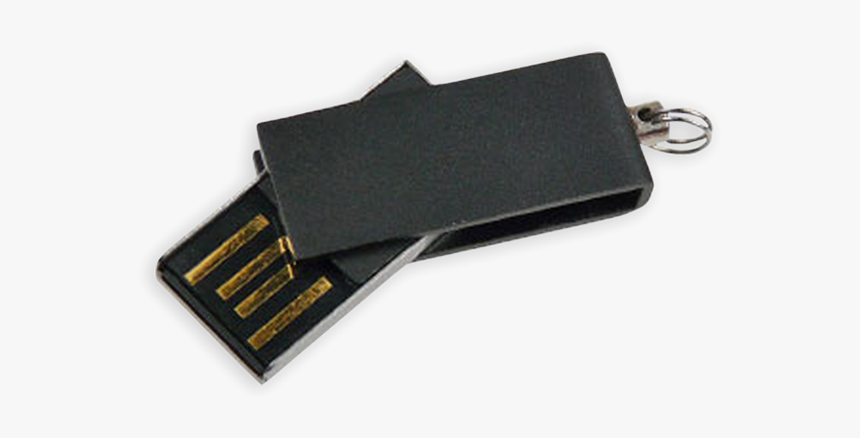 Slim Micro Swivel Metallic Usb Drive, Be0004 - Usb Flash Drive, HD Png ...