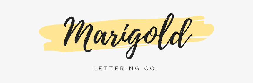 Marigold Lettering Co - Calligraphy, HD Png Download , Transparent Png ...