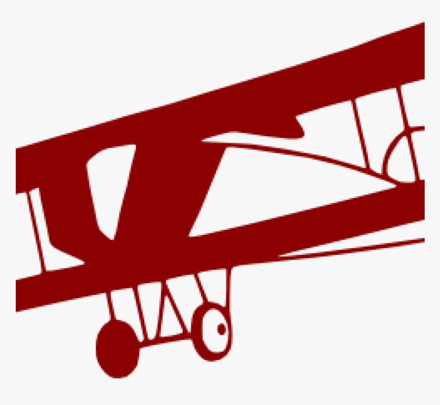Airplane Clipart Red - Vintage Red Airplane Clipart, HD Png Download ...