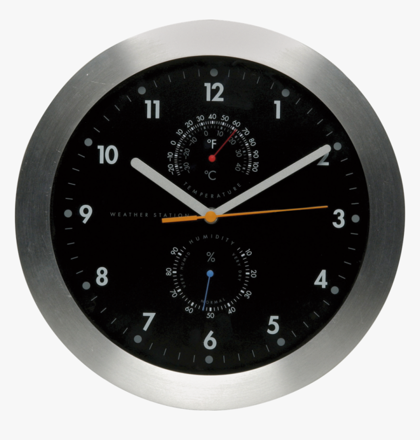 Weather Wall Clock - Weather Station Wall Clock, HD Png Download ...