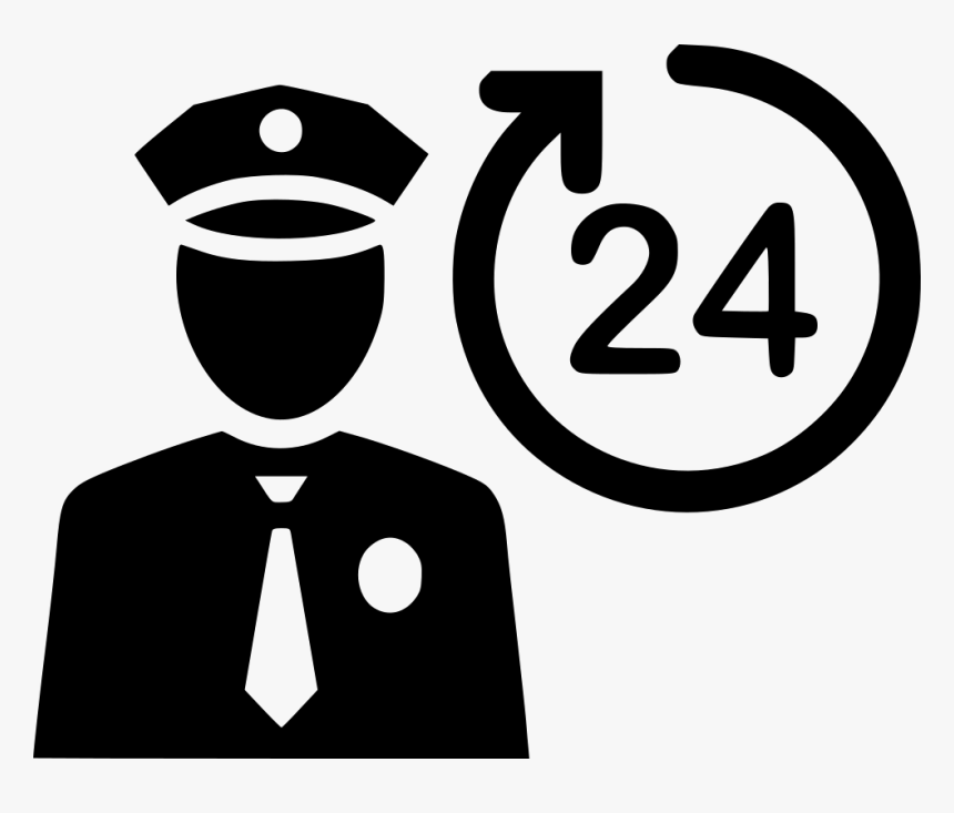Protect Cop Offer Pole - Security Guard Icon Png, Transparent Png ...