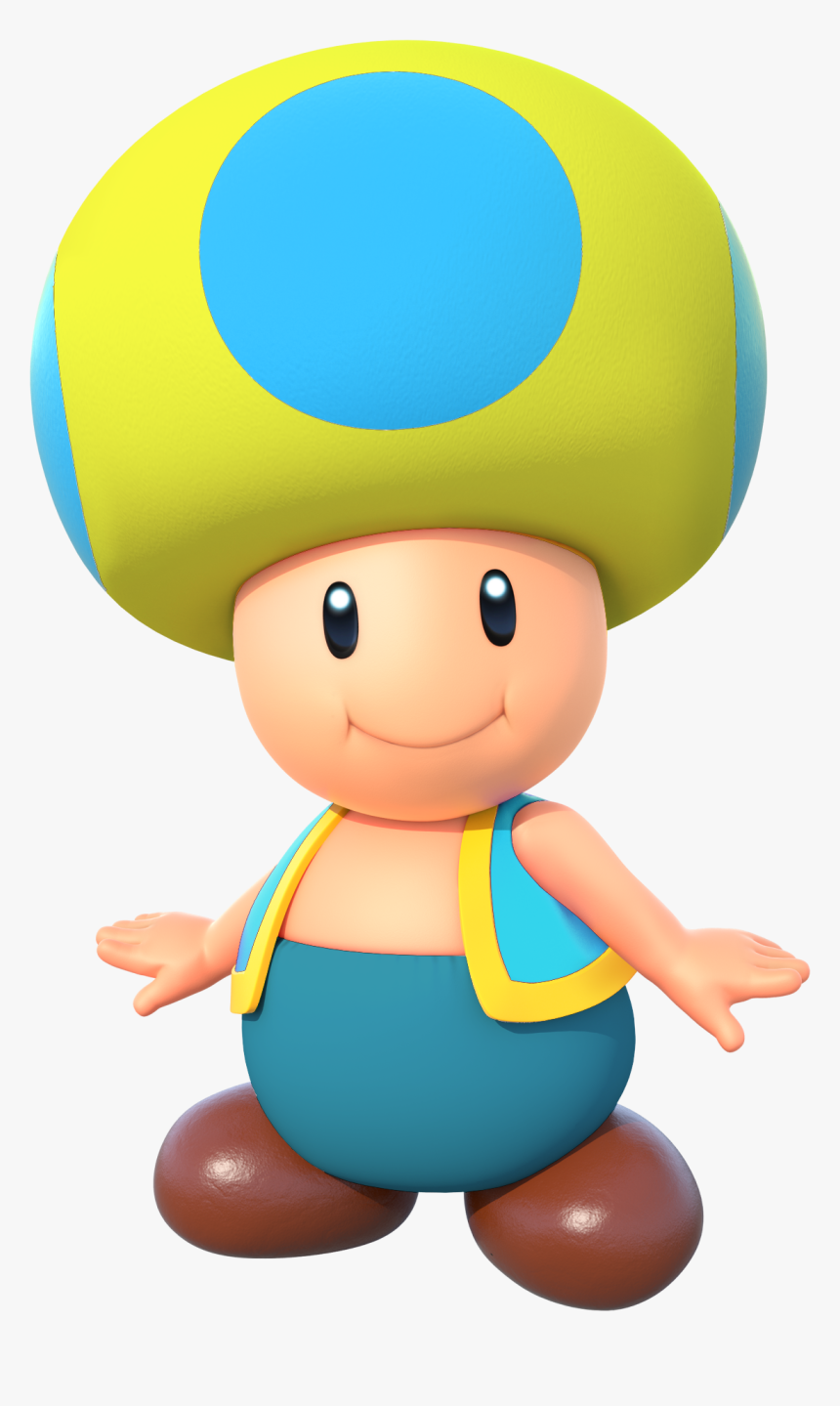 Toad Yellow Ice - Super Mario Characters, HD Png Download , Transparent ...