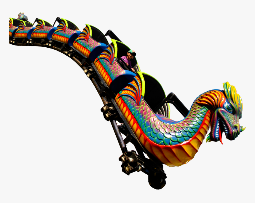 Dragon Wagon Roller Coaster - Roller Coaster, HD Png Download ...