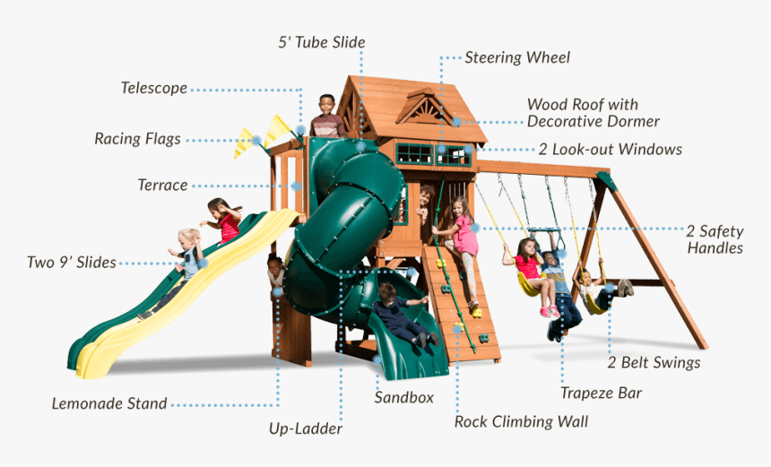 Transparent Tree Swing Png - Playground, Png Download , Transparent Png ...