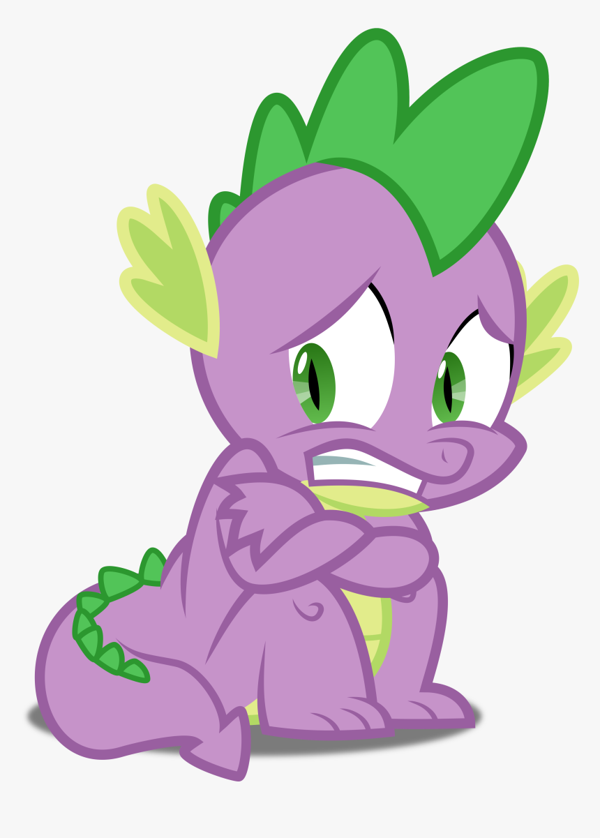 3000 X 3786 - My Little Pony Spike Scared, HD Png Download ...