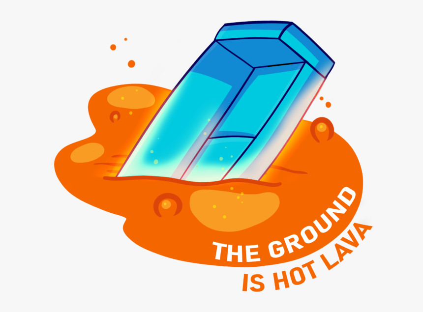 The Ground Is Hot Lava - Graphic Design, HD Png Download , Transparent ...