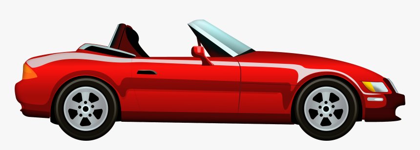 Red Cabriolet Car Png Clip Art - Cartoon Convertible Car Png ...