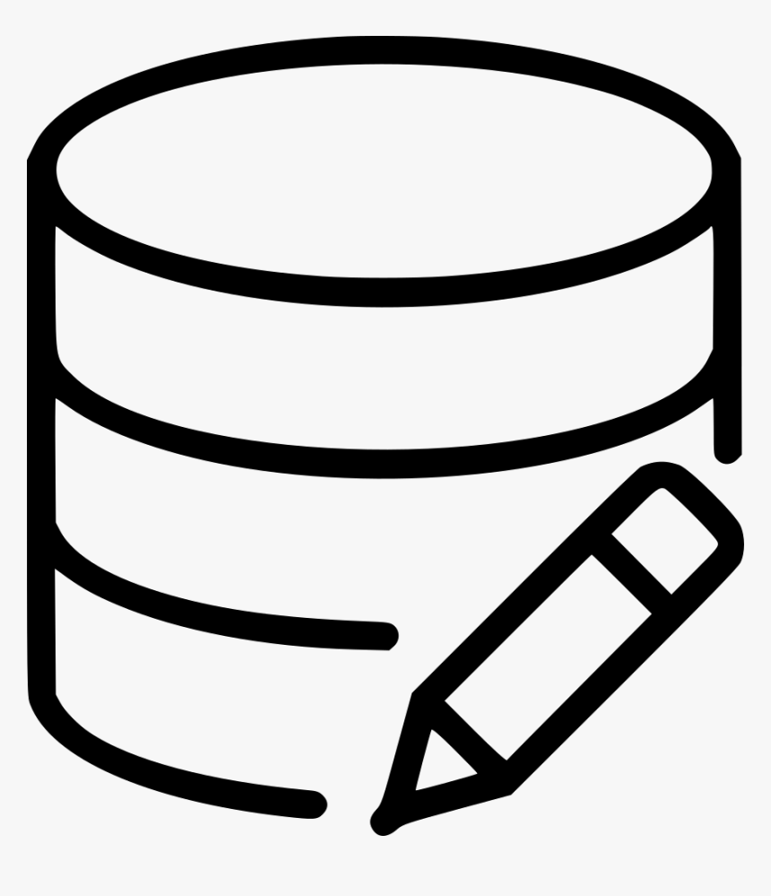 Edit Database Comments - Free Database Edit Icon, HD Png Download ...