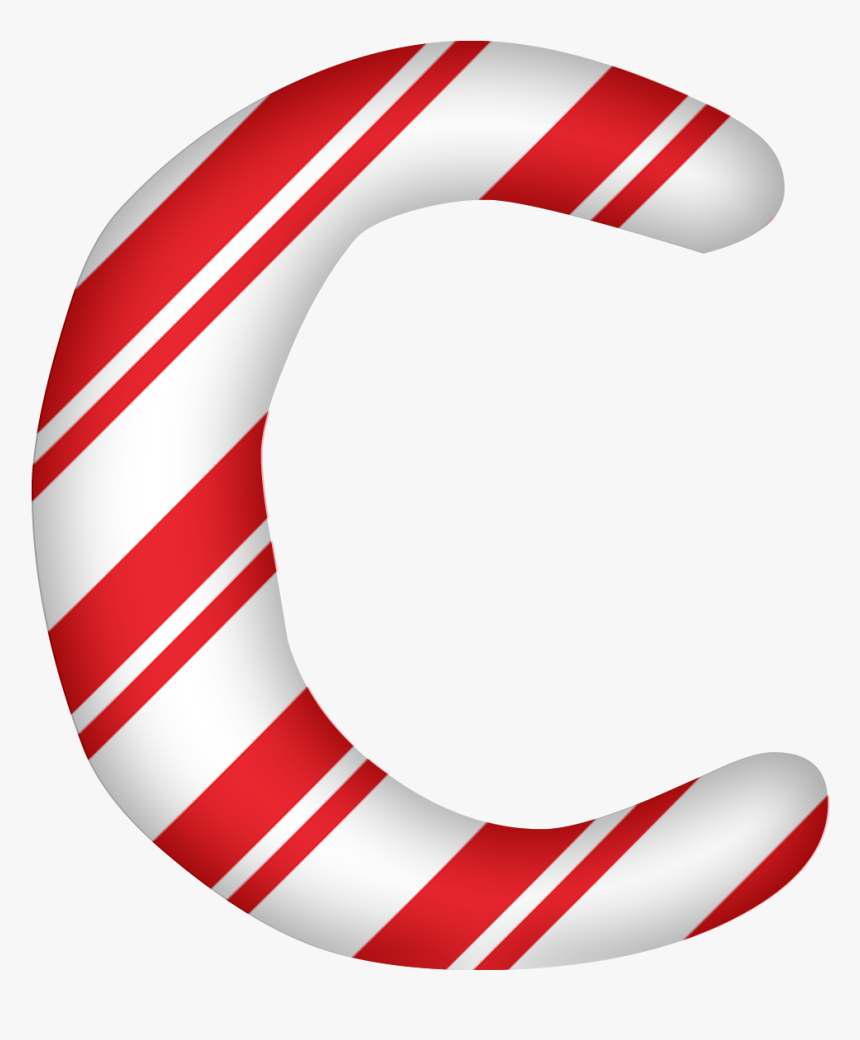 Peppermint Candy Letter C Png - Candy Cane Letter C, Transparent Png ...