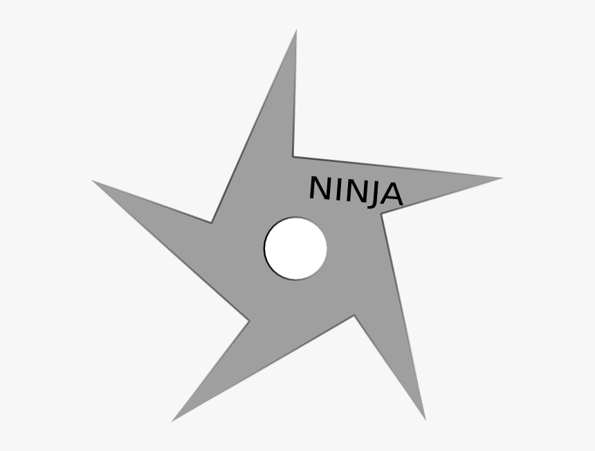 Transparent Naruto Shuriken Png - Ninja Star Template Pdf, Png Download ...