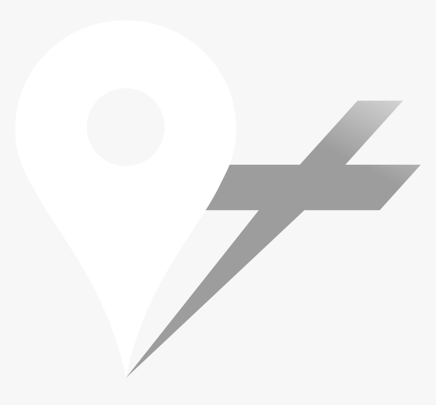 White Location Flat Icon, HD Png Download , Transparent Png Image - PNGitem