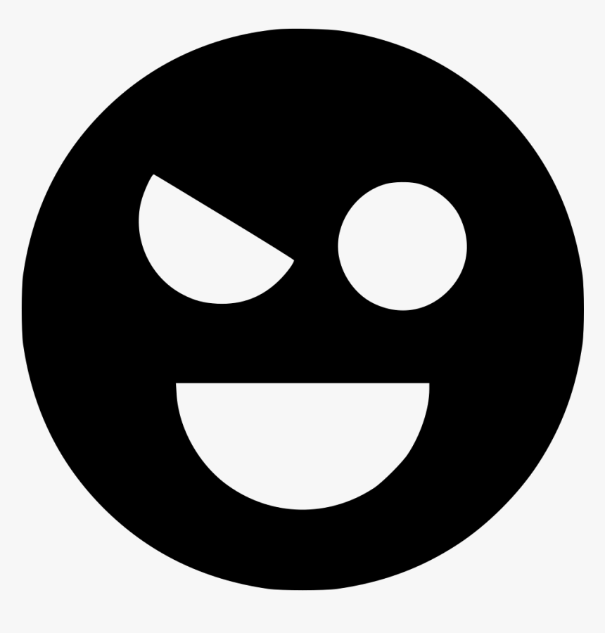 Evil Black Smiley Face