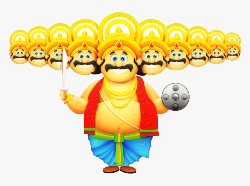 Ravana Ten Heads, HD Png Download , Transparent Png Image - PNGitem