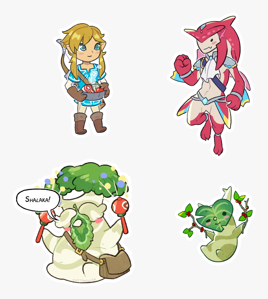 Breath Of The Wild Stickers - Breath Of The Wild Sidon Fanart, HD Png ...
