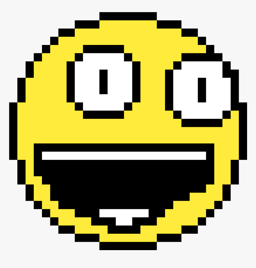 Happy Emoji By Littlefelpi - Smile Pixel Art, HD Png Download ...