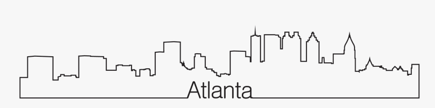 Atlanta Skyline Outline Png, Transparent Png , Transparent Png Image ...