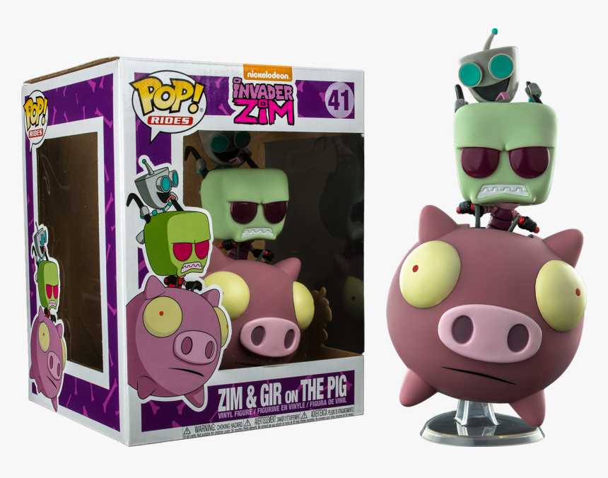 Zim & Gir On The Pig Us Exclusive Pop Rides Vinyl Figure - Invader Zim ...
