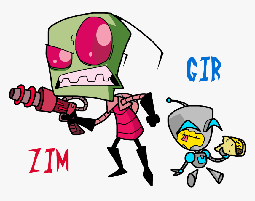 Zim And Gir - Invader Zim Gir, HD Png Download , Transparent Png Image ...