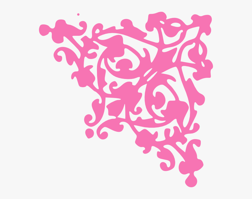 Transparent Pink Scroll Clipart - Red Border Design Png, Png Download ...