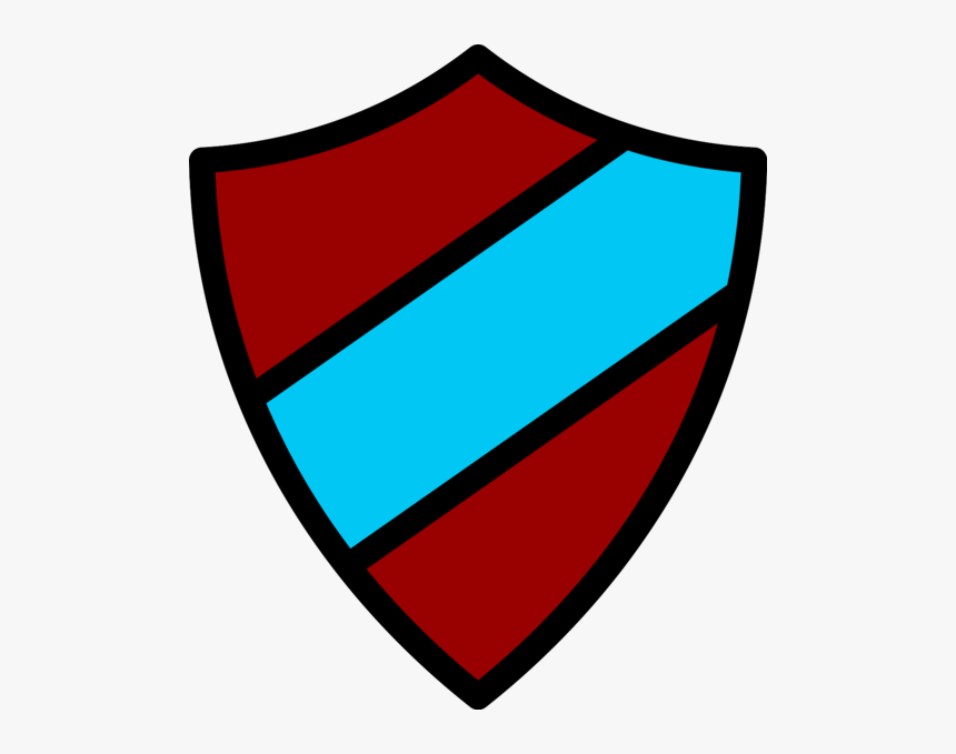 Emblem Icon Dark Red-light Blue - Dark Blue Shield Transparent, HD Png ...