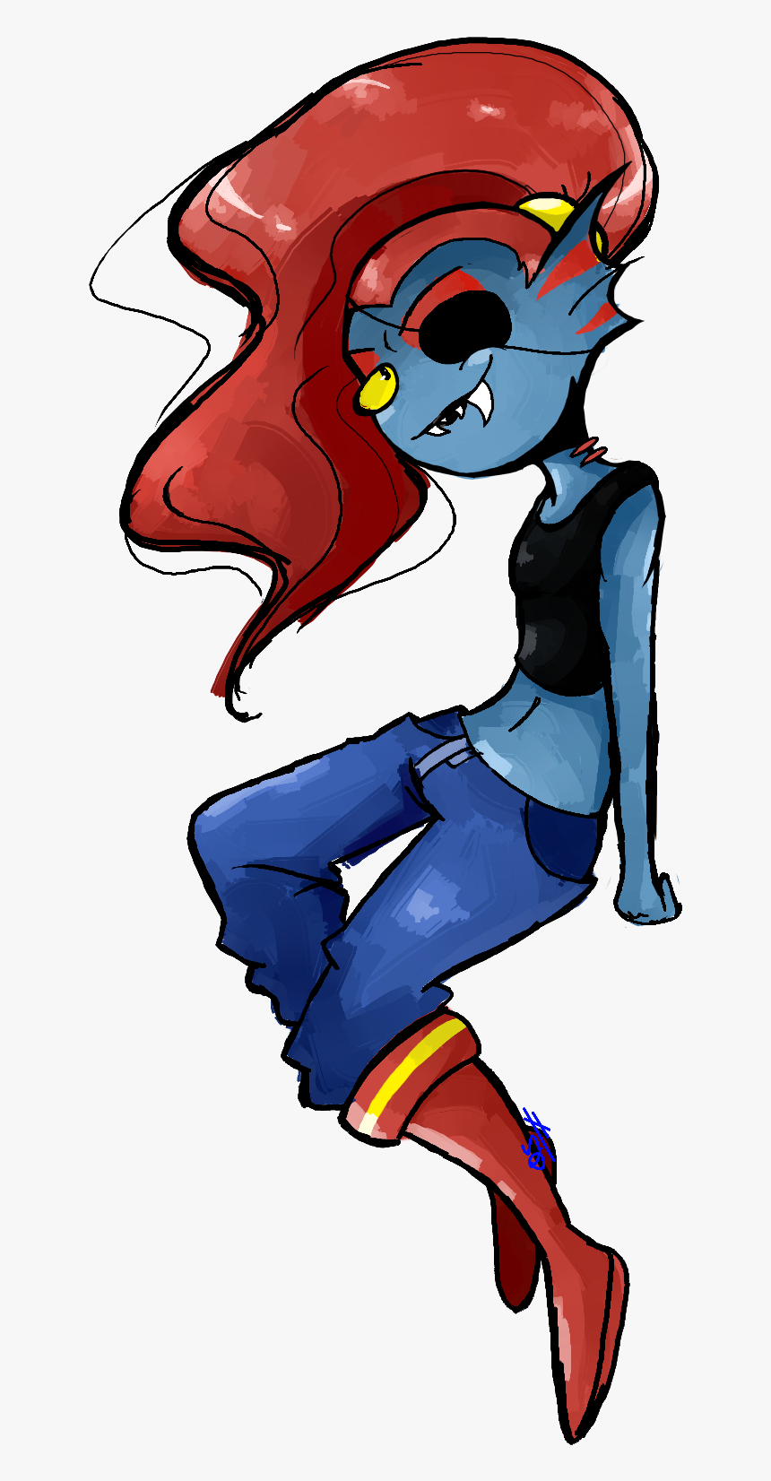 “undyne ” - Undyne Undertale Png, Transparent Png , Transparent Png ...
