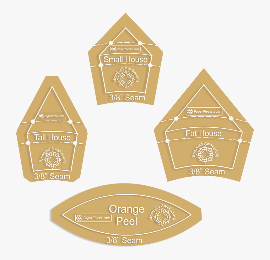 Brimfield Block Acrylic Template Set - Brimfield Block Templates, HD ...