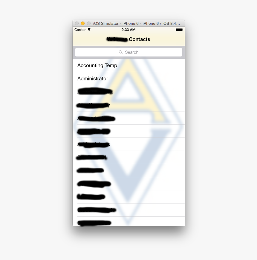 You See A Search Bar Search Bar And Search Display Controller Swift 4 Hd Png Download