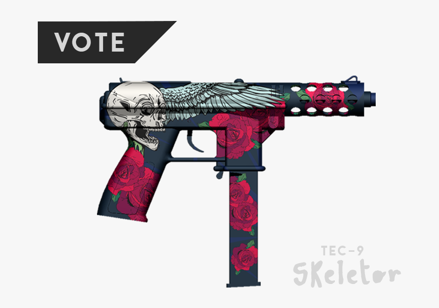 Air Gun Firearm Submachine Gun Airsoft - Tec 9 Gun, HD Png Download ...