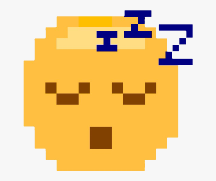 Transparent Sleepy Emoji Png - Pixel Coin Icon Png, Png Download ...