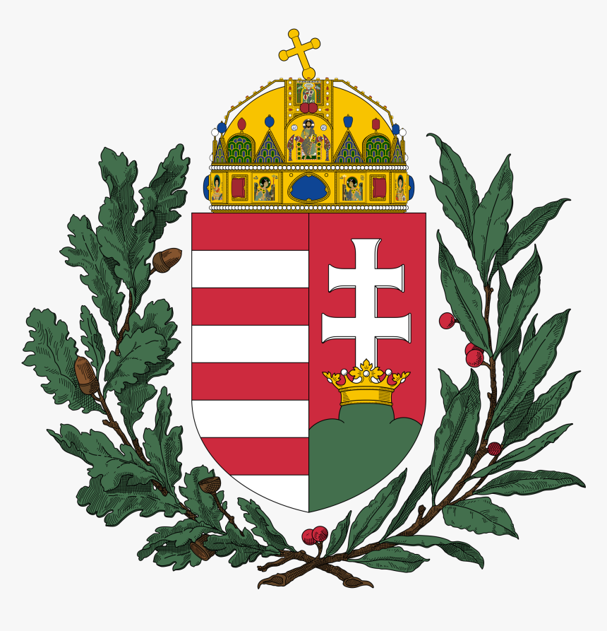 Olive Branch Crest Png - Hungary Coat Of Arms, Transparent Png ...