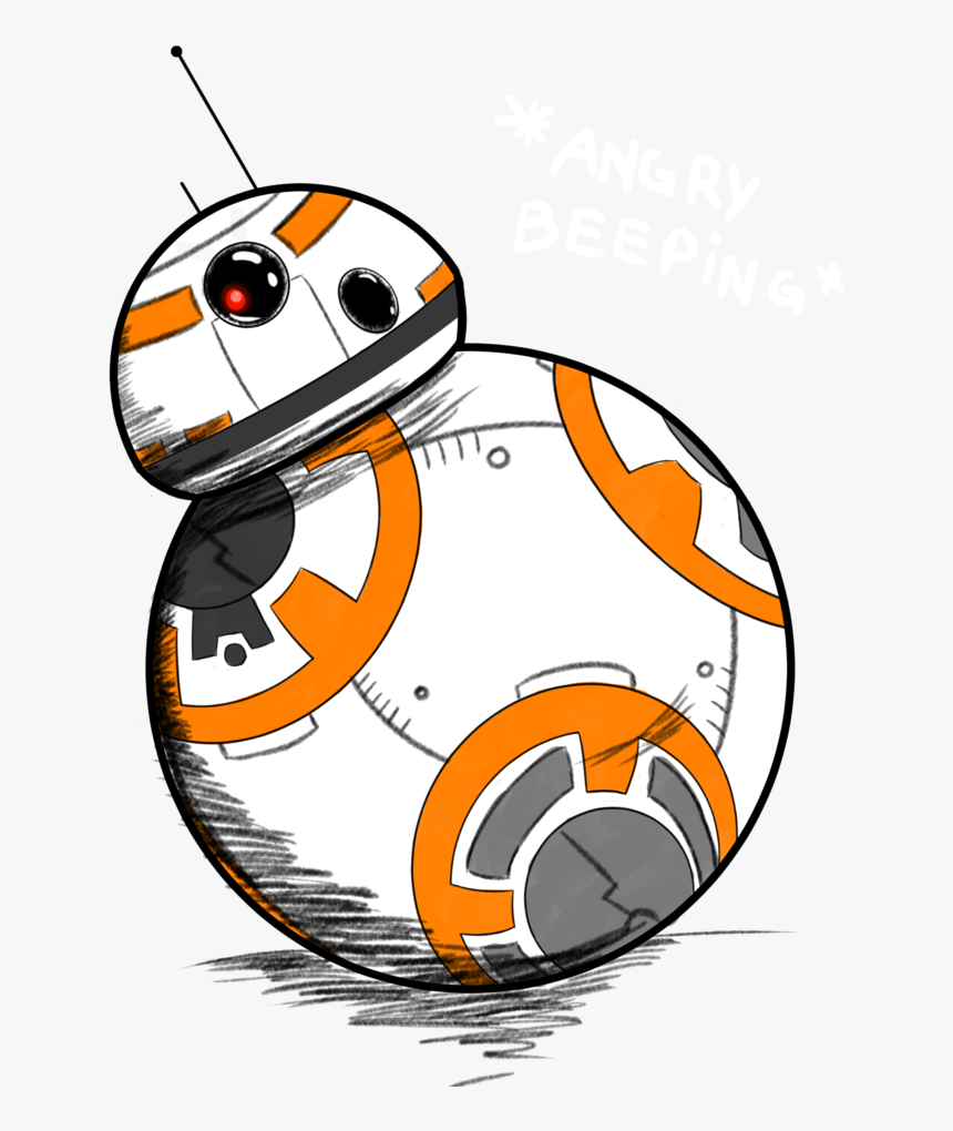 Bb-8 Drawing Star Wars Clip Art - Star Wars Bb8 Drawing, HD Png Download , Transparent Png Image ...